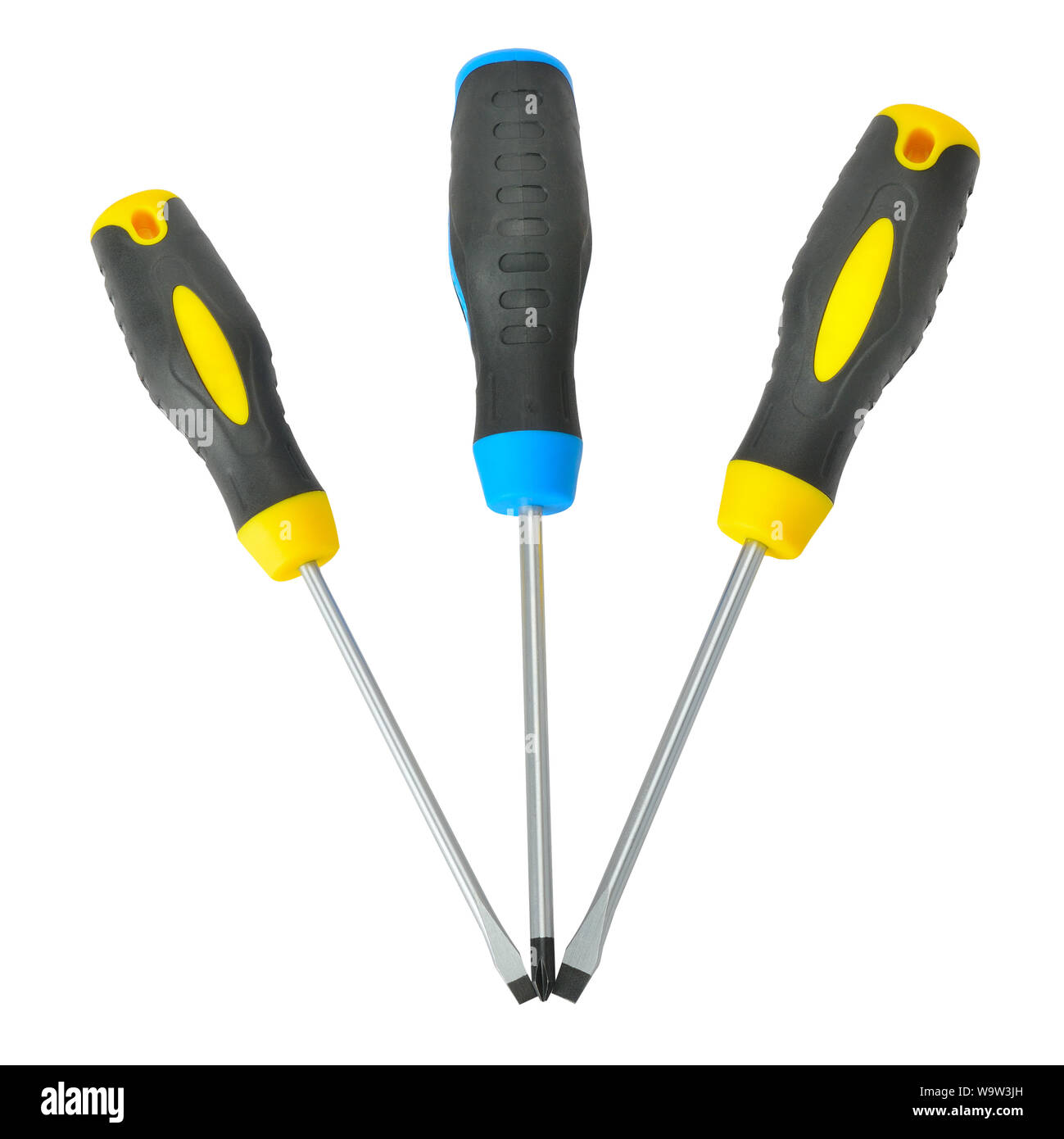 set of screwdrivers isolated on a white background with clipping path ...