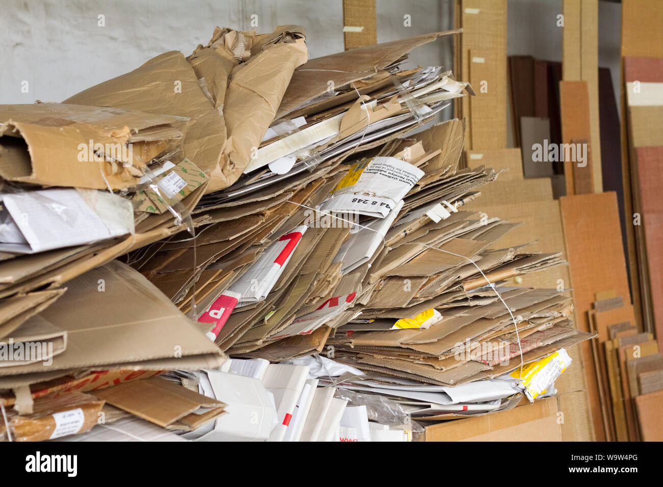 Dumping cardboard recycling hi-res stock photography and images - Alamy