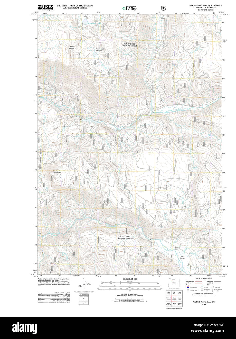 Map of mitchell Cut Out Stock Images & Pictures - Alamy
