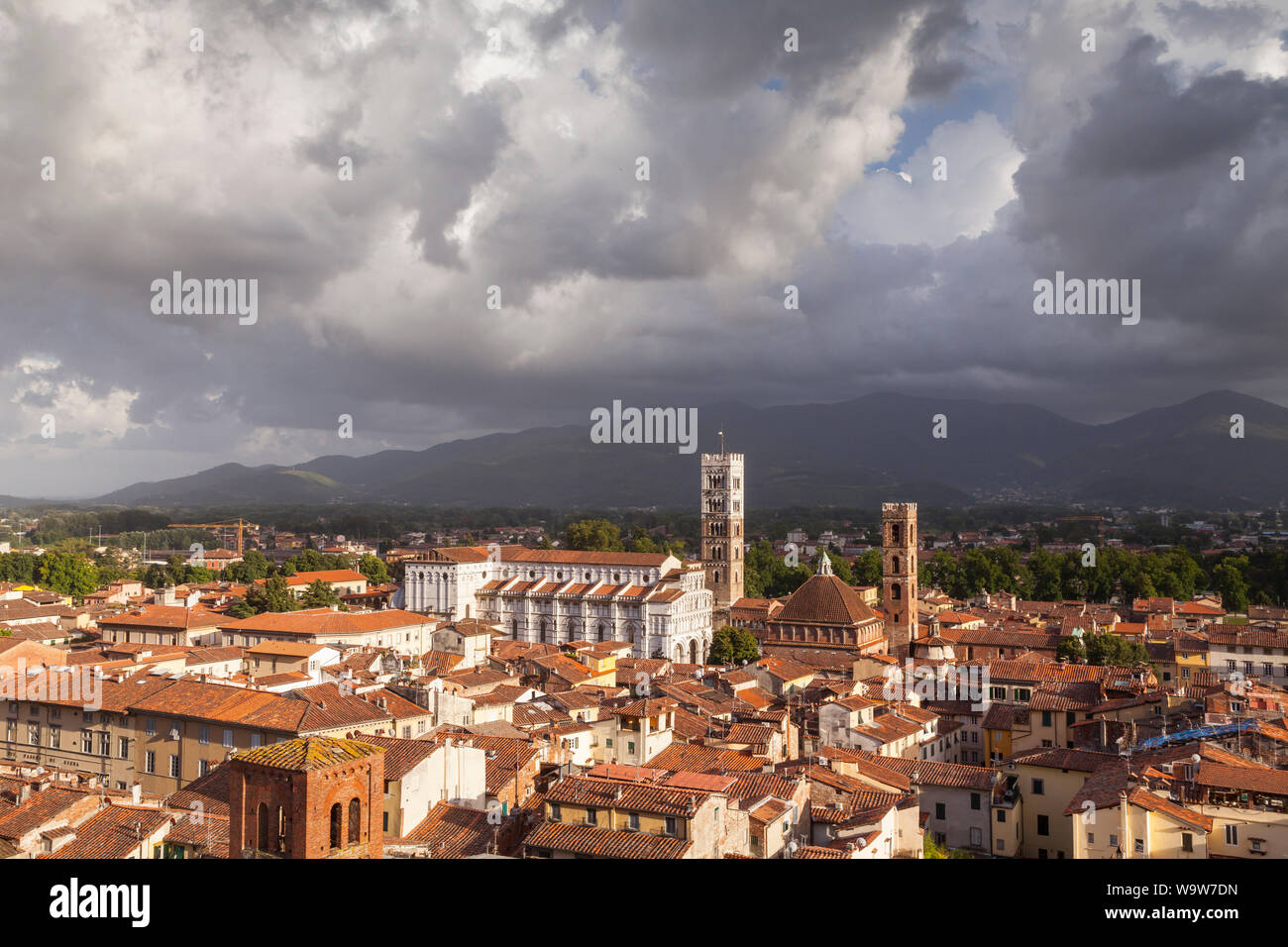 The Duomo di Lucca or Lucca Cathedral. The building dates from the 10th ...