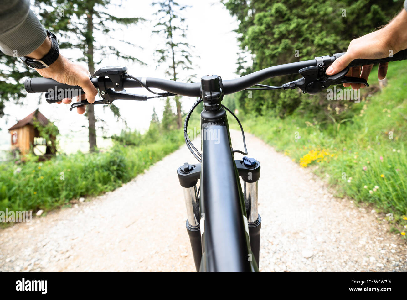 Person riding e bike hi-res stock photography and images - Alamy