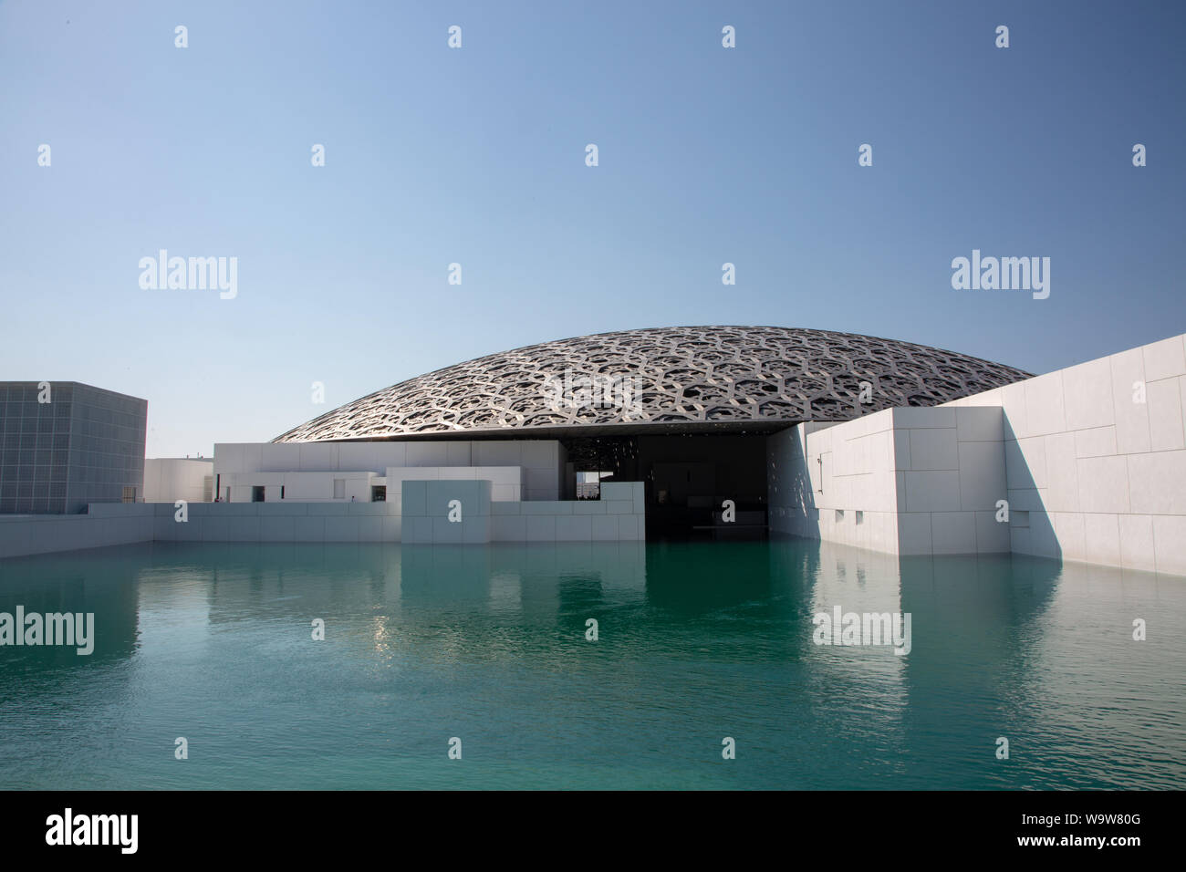 Exterior view of the Louvre Abu Dhabi. Architect: Jean Nouvel --- The ...