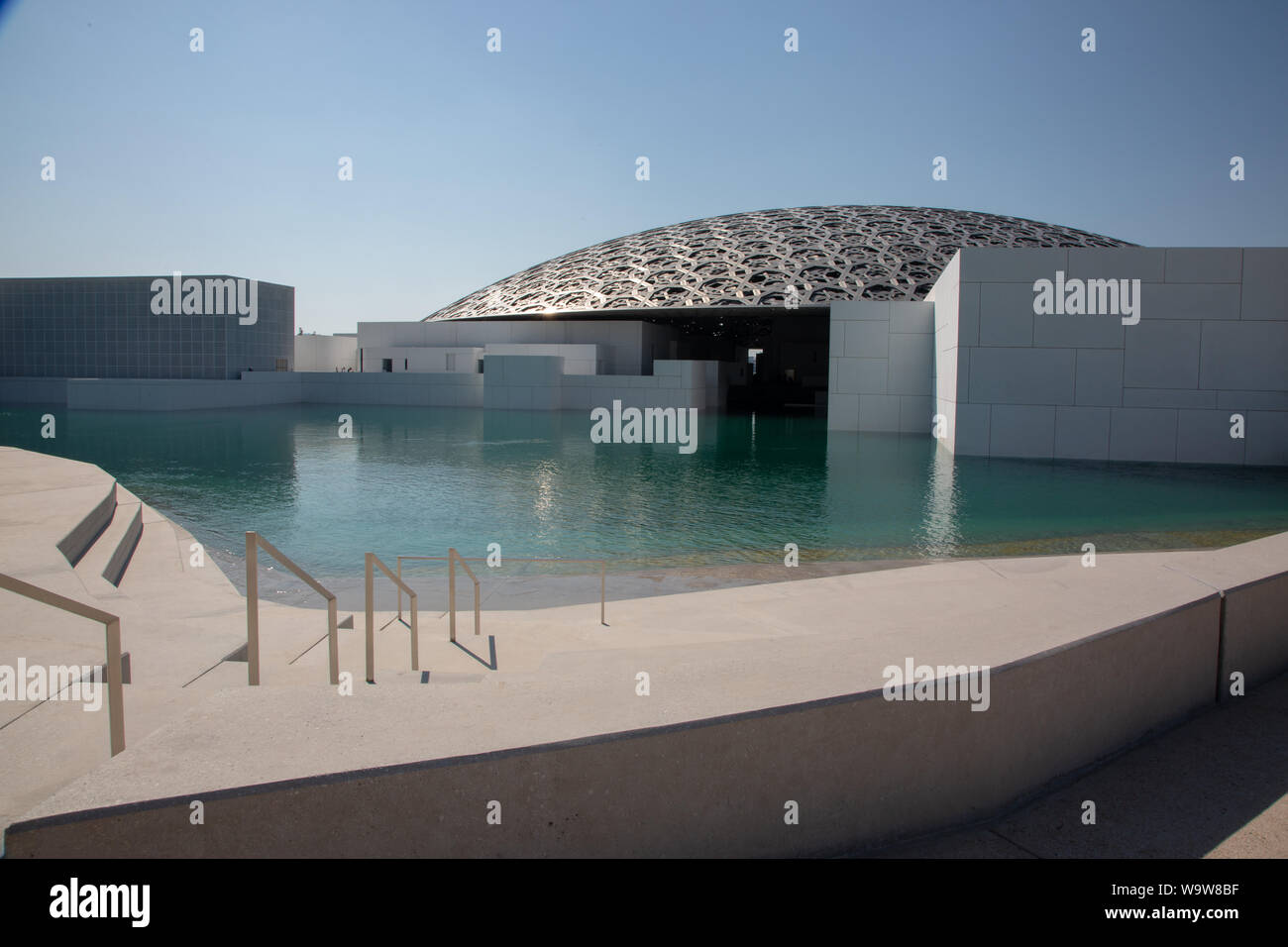 Exterior view of the Louvre Abu Dhabi. Architect: Jean Nouvel --- The ...