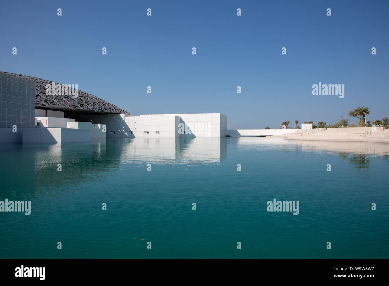 Exterior view of the Louvre Abu Dhabi. Architect: Jean Nouvel --- The ...