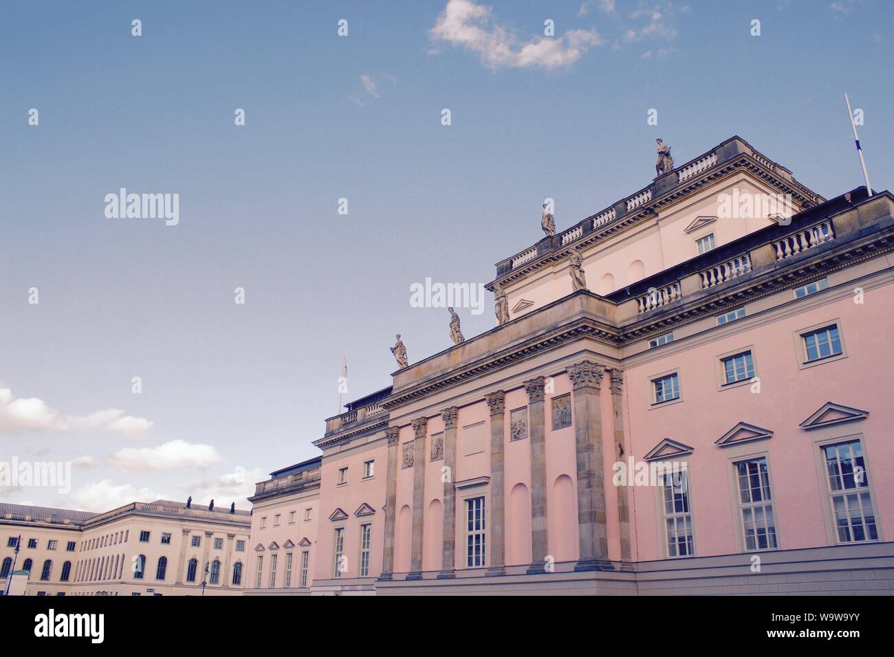 Dutch angle shot of amazing Berlin architecture Stock Photo - Alamy