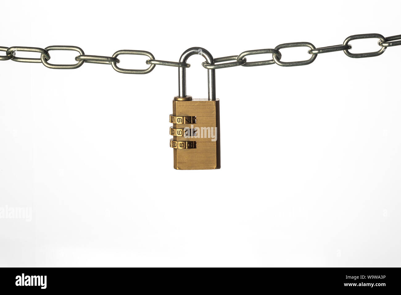 Combination lock chain hi-res stock photography and images - Alamy