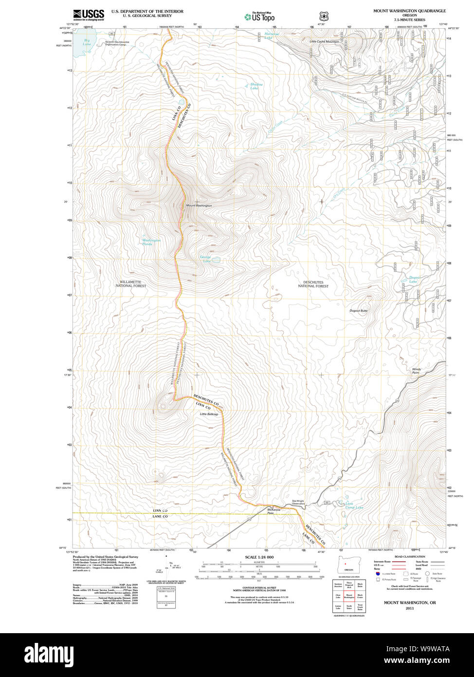 Map of mount washington hi-res stock photography and images - Alamy