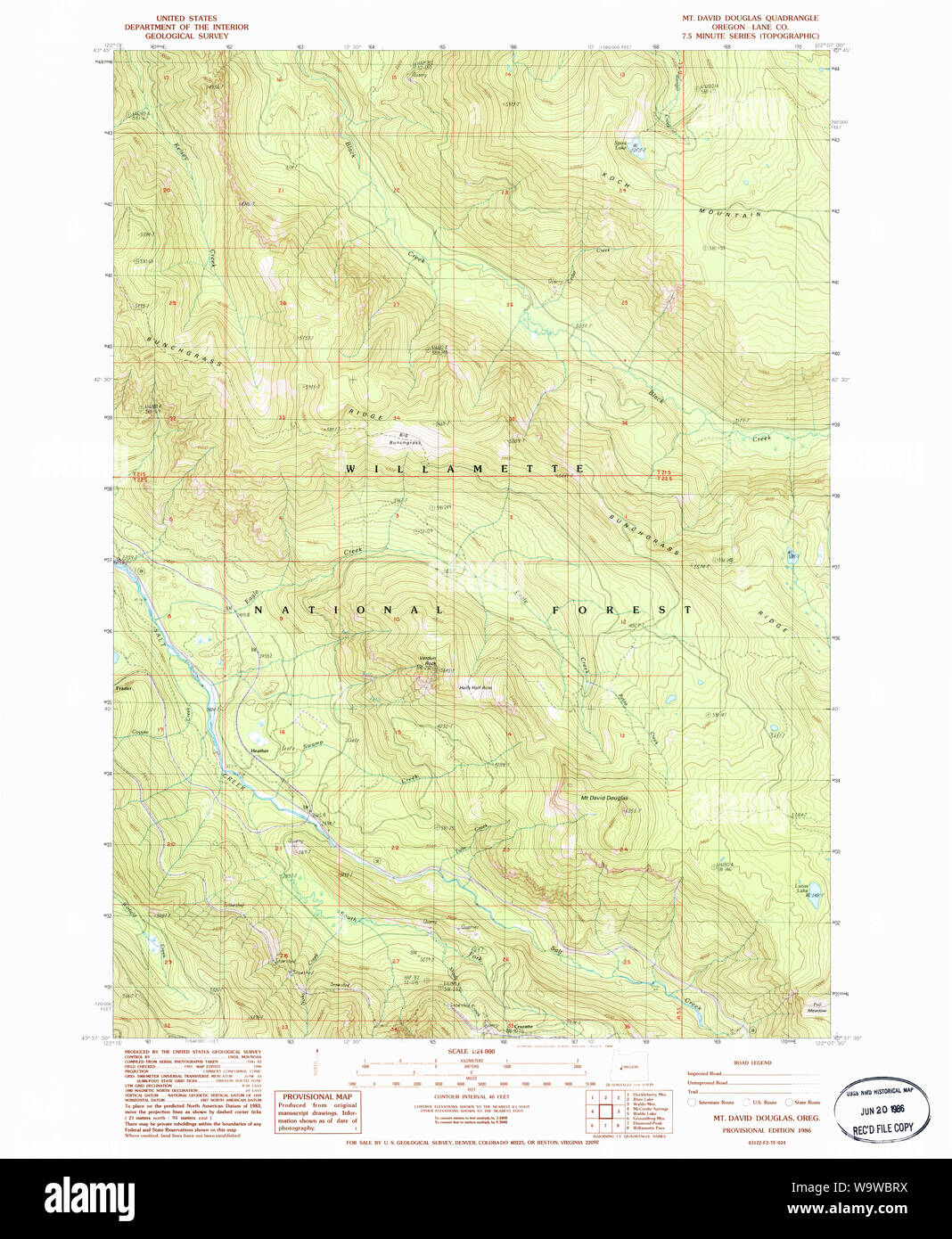 Douglas oregon map hi-res stock photography and images - Alamy