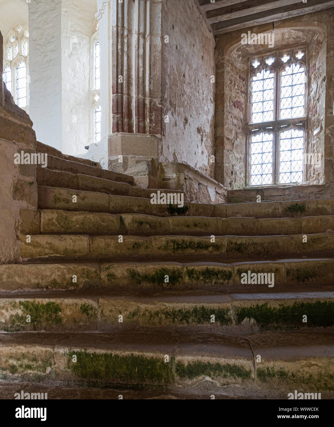 The Frater Steps to the Refectory at Cleeve Abbey in Washford, Somerset ...