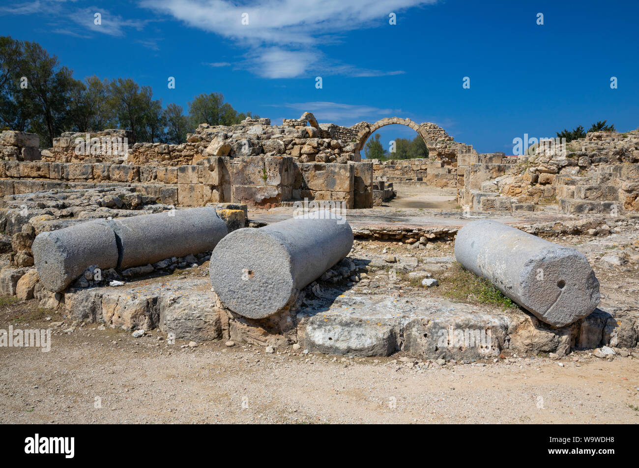 Saranta Kolones (Forty columns castle) inside the Paphos Archaeological ...