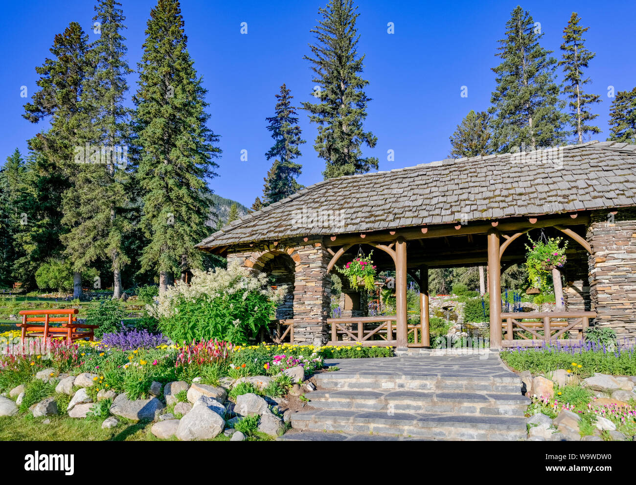 Cascade Gardens, Banff National Park, Alberta, Canada Stock Photo - Alamy