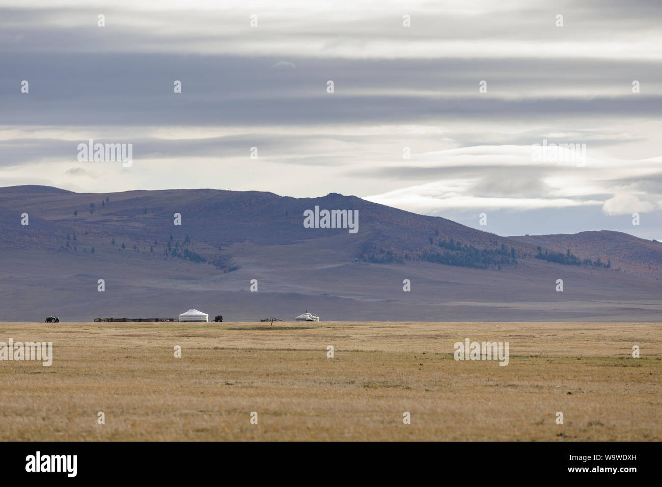 The vast wilderness of Mongolia in central Asia Stock Photo - Alamy