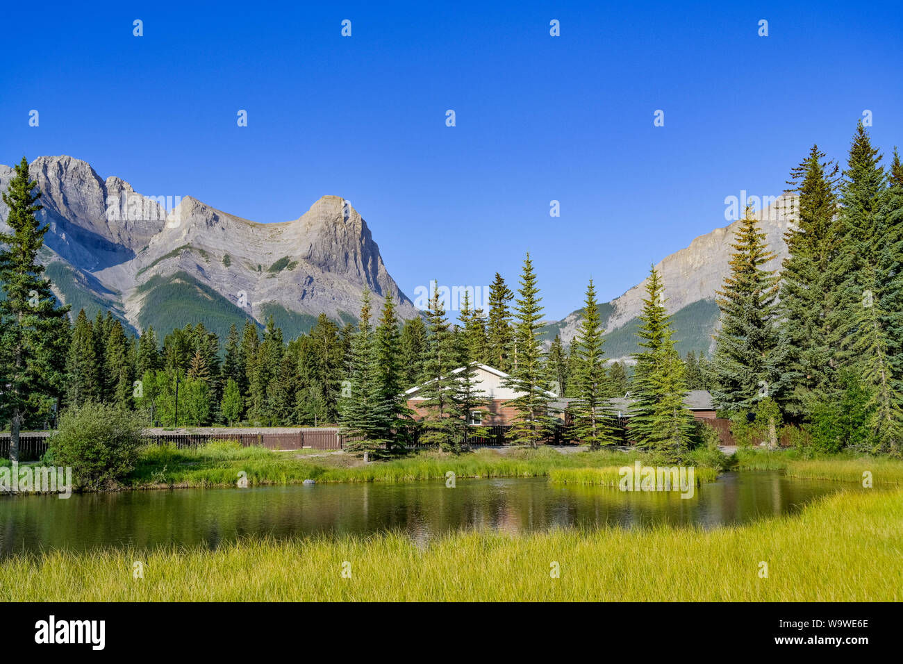 House at Policeman's Creek, Canmore, Alberta, Canada Stock Photo - Alamy