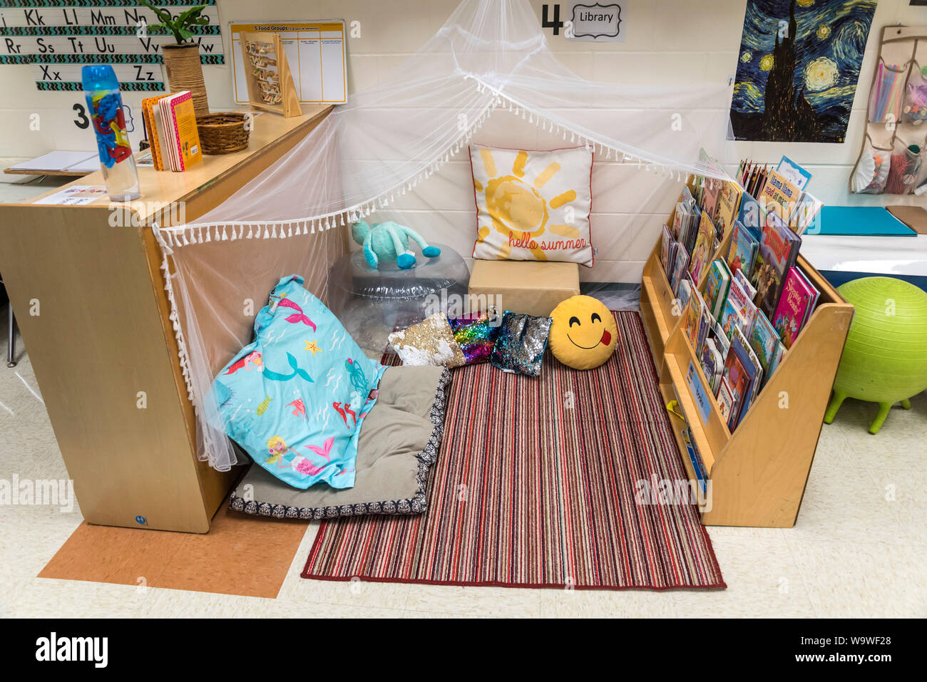 Classrooms in a private Christian school welcoming children back to ...