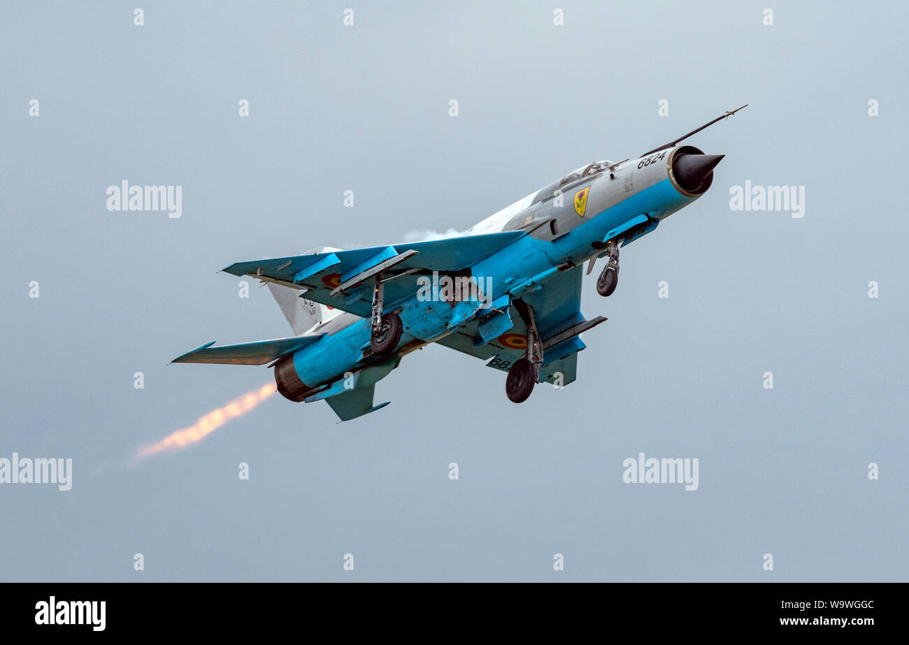 Mig 21 Lancer C at the Royal International Air Tattoo 2019 Stock Photo ...