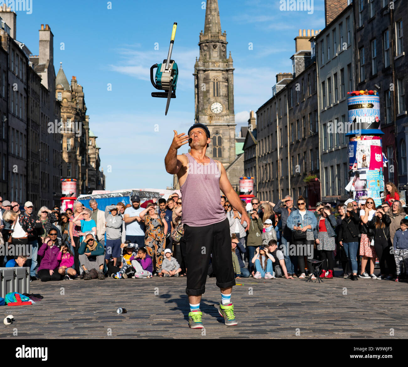 Edinburgh, Scotland, UK. 15 August 2019. Warm sunny weather in ...