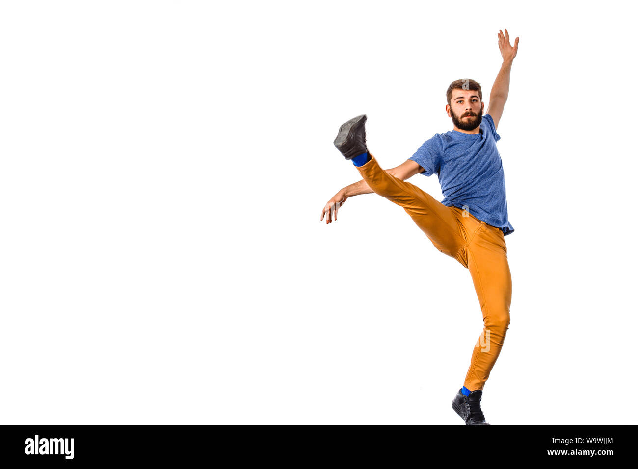 Male dancer in ballet studio Cut Out Stock Images & Pictures - Alamy