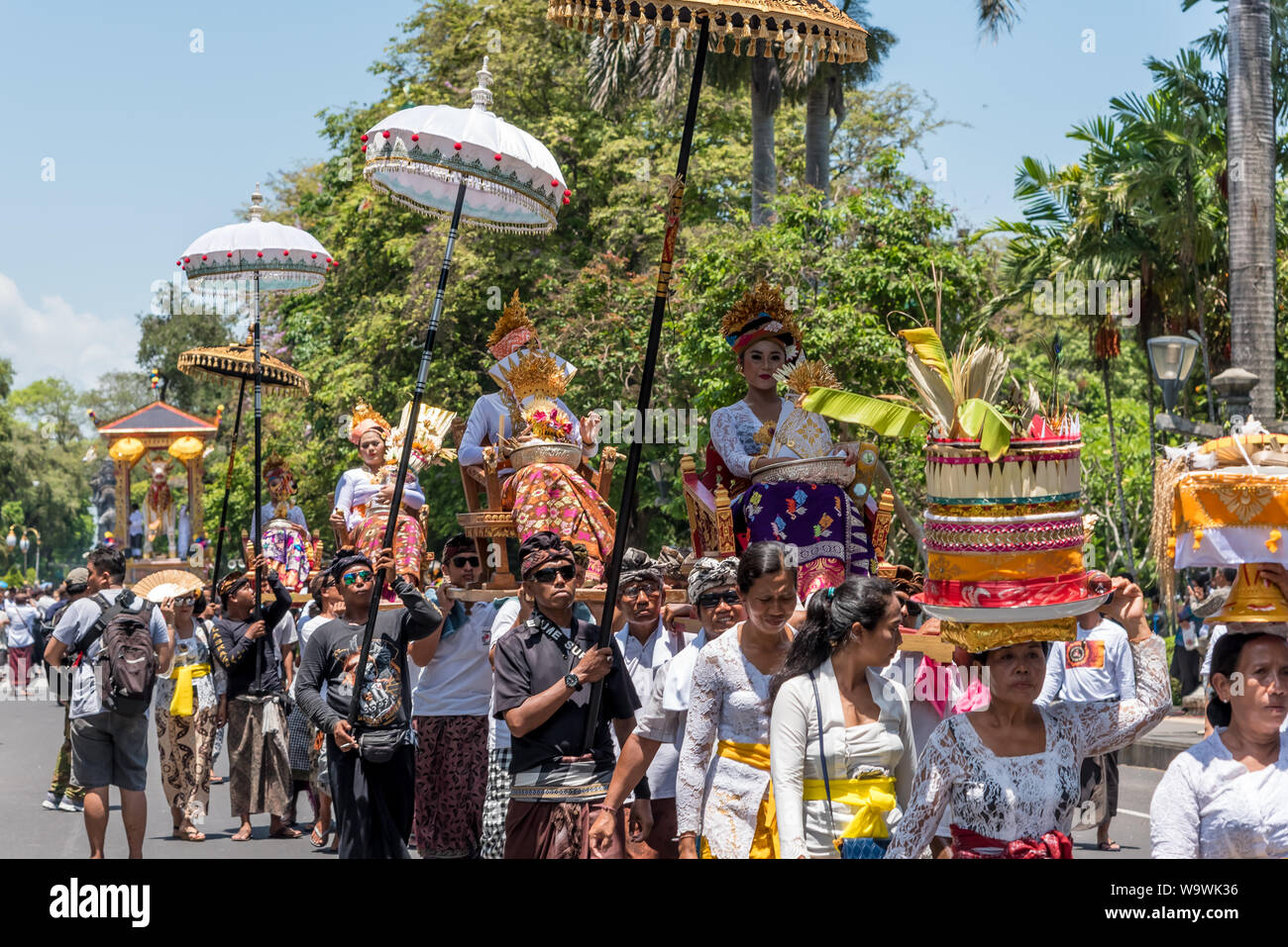 Denpasar Bali, Indonesia -November 14, 2018: Plebon ceremony (the royal ...