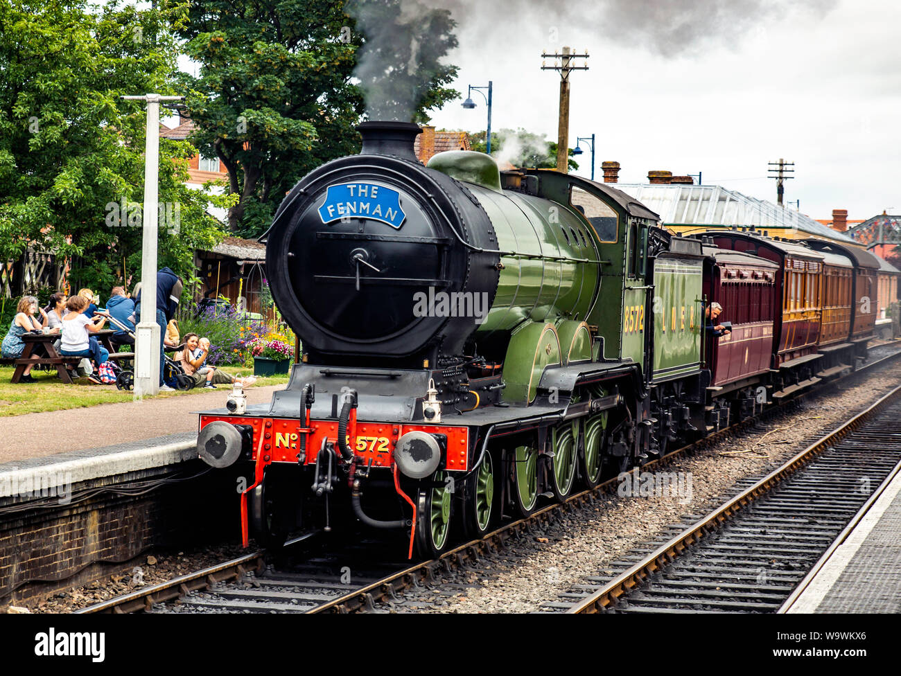 Steam Locomotive LNER B1 on the North Norfolk Line Stock Photo - Alamy