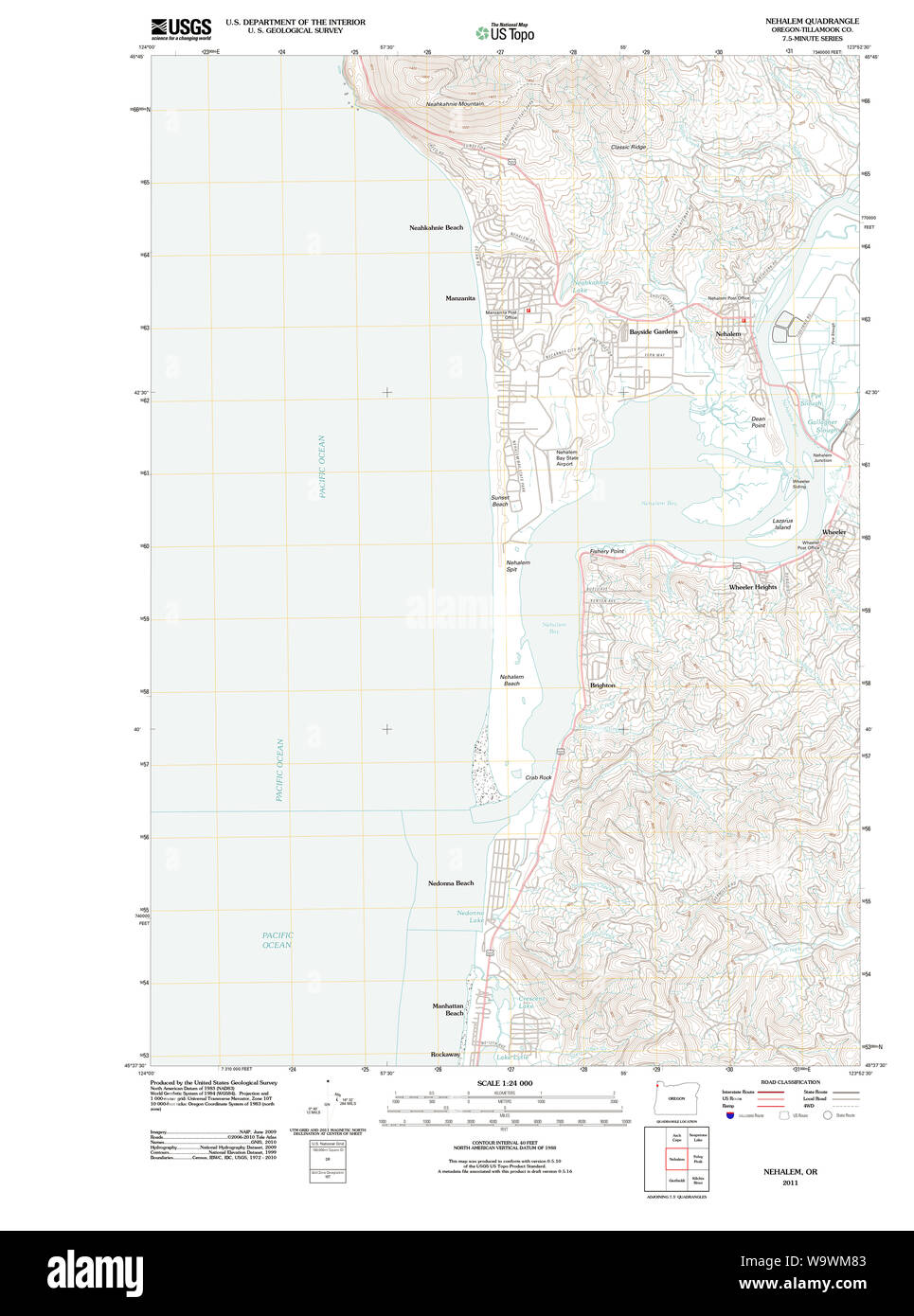 Nehalem map Cut Out Stock Images & Pictures - Alamy