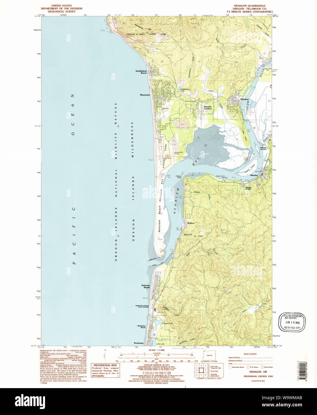 Map of nehalem hi-res stock photography and images - Alamy