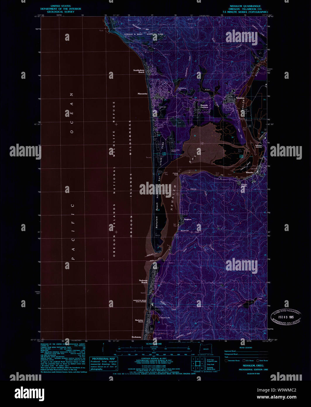 Map of nehalem hi-res stock photography and images - Alamy