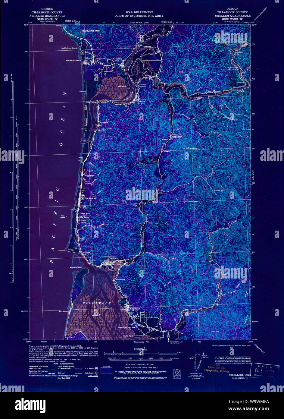 Map of nehalem hi-res stock photography and images - Alamy