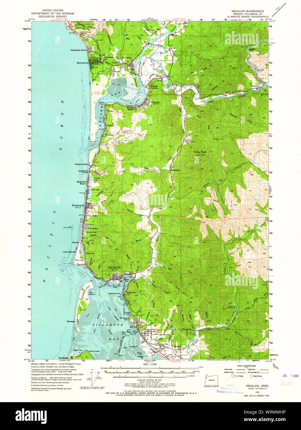 Map of nehalem hi-res stock photography and images - Alamy