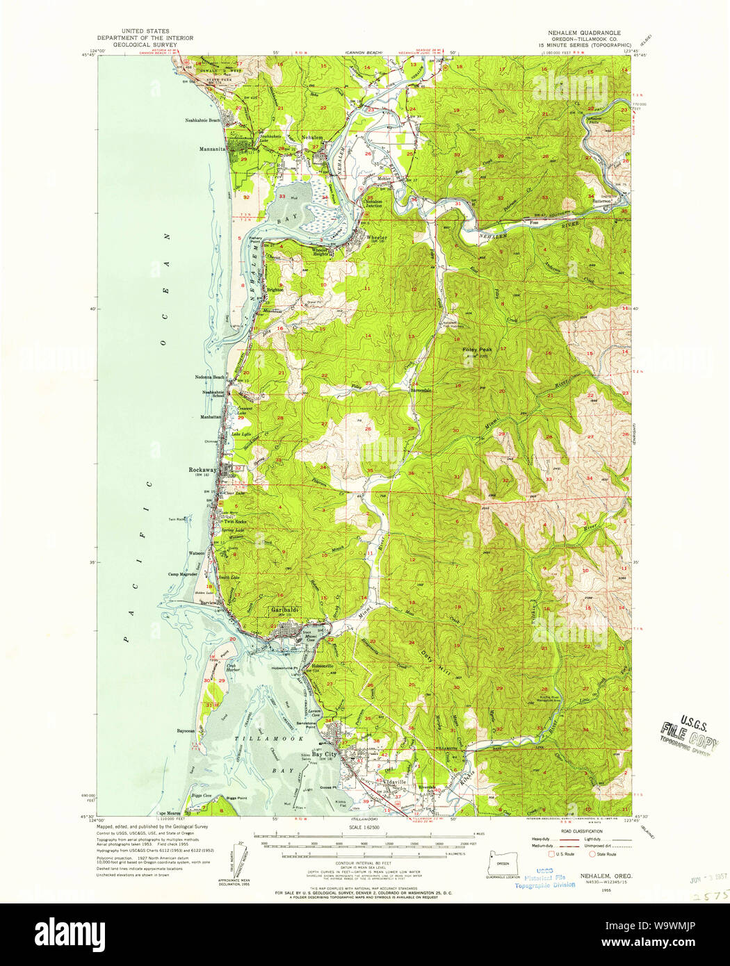 Map of nehalem hi-res stock photography and images - Alamy