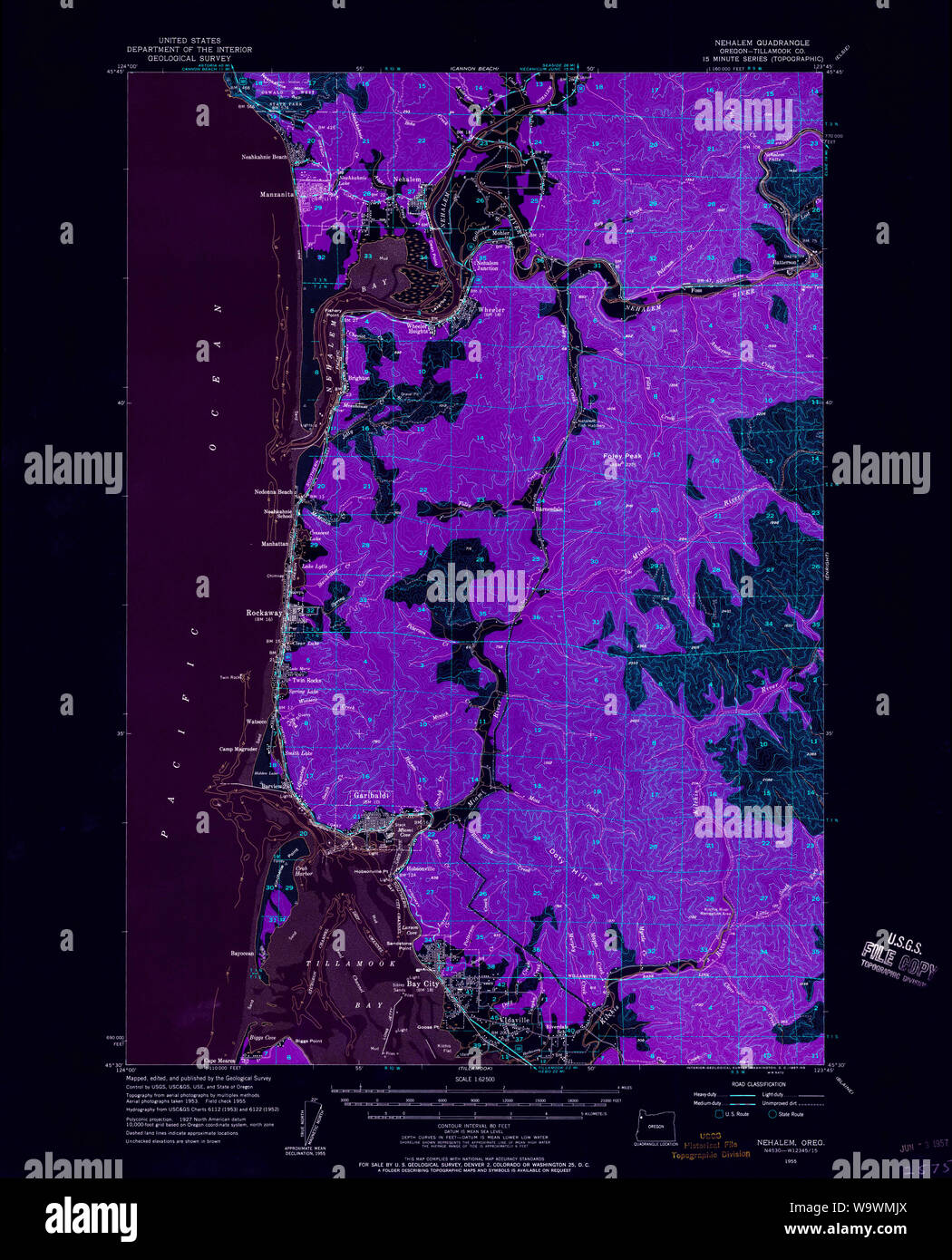 Map of nehalem hi-res stock photography and images - Alamy
