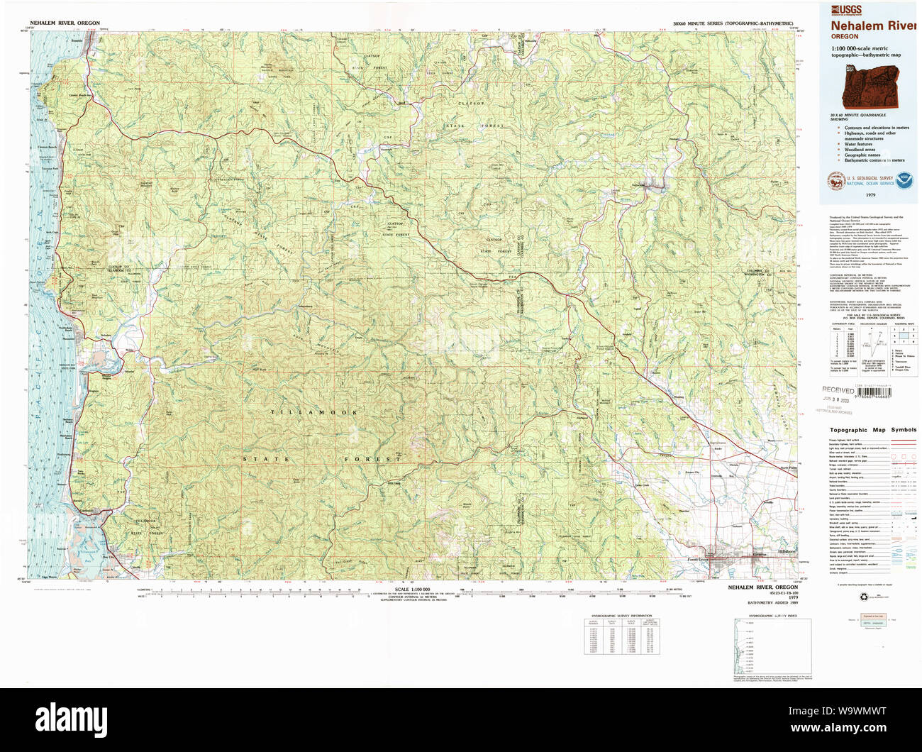 Map of nehalem hi-res stock photography and images - Alamy