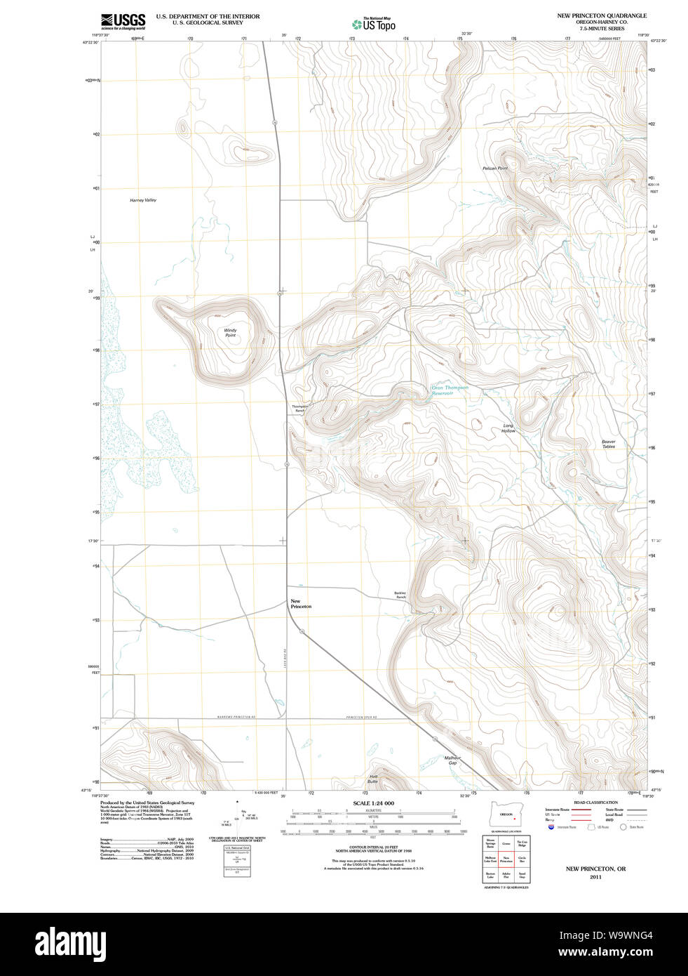 New princeton oregon map hi-res stock photography and images - Alamy