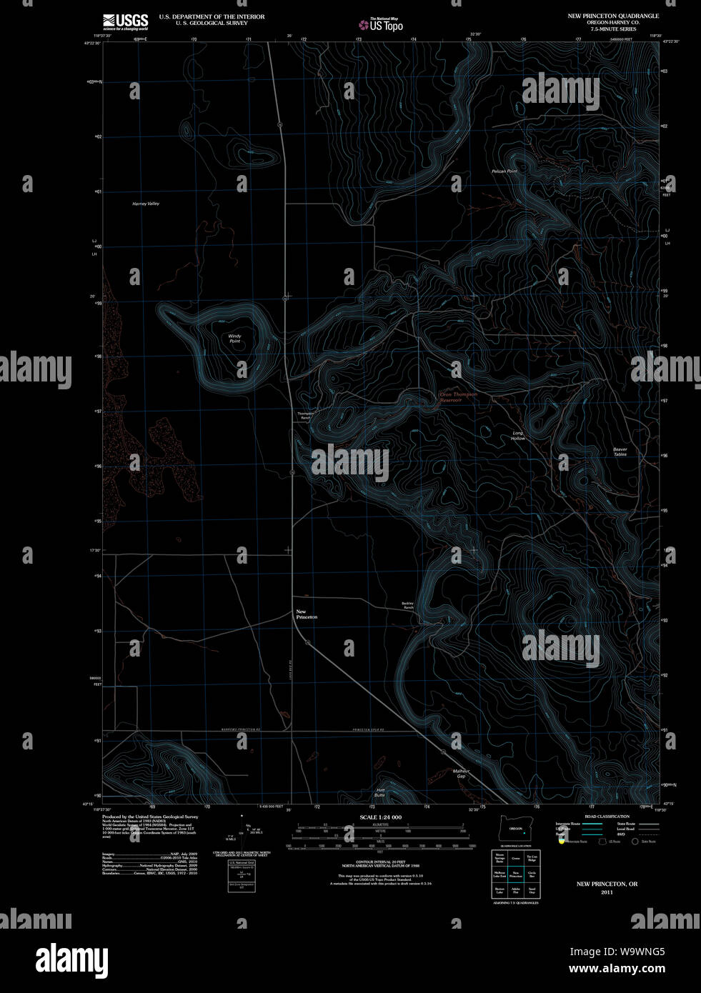 Map of new princeton oregon hi-res stock photography and images - Alamy