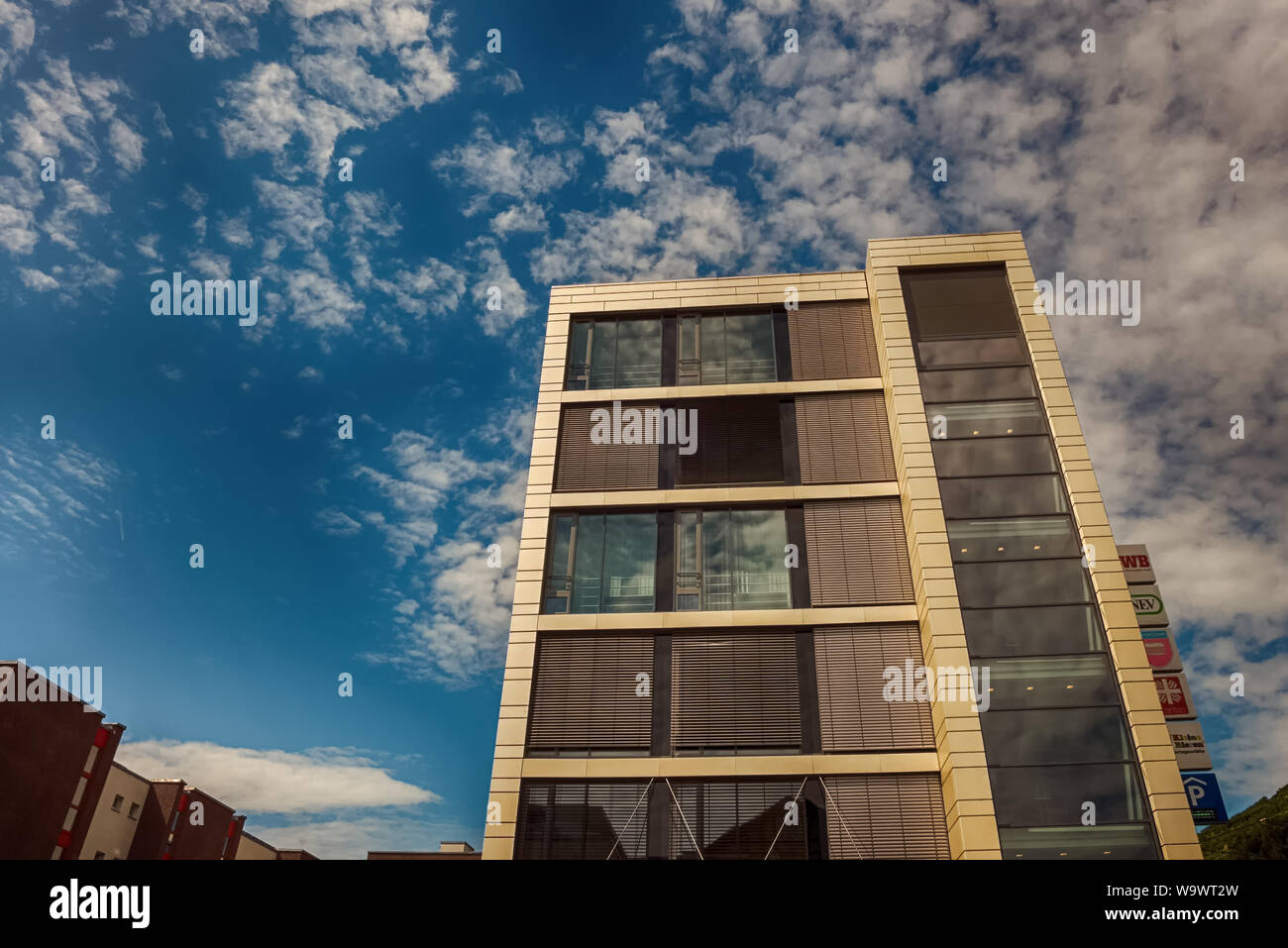 ESSLINGEN,GERMANY - AUGUST 11,2019:Hengstenberg Areal This is a modern ...