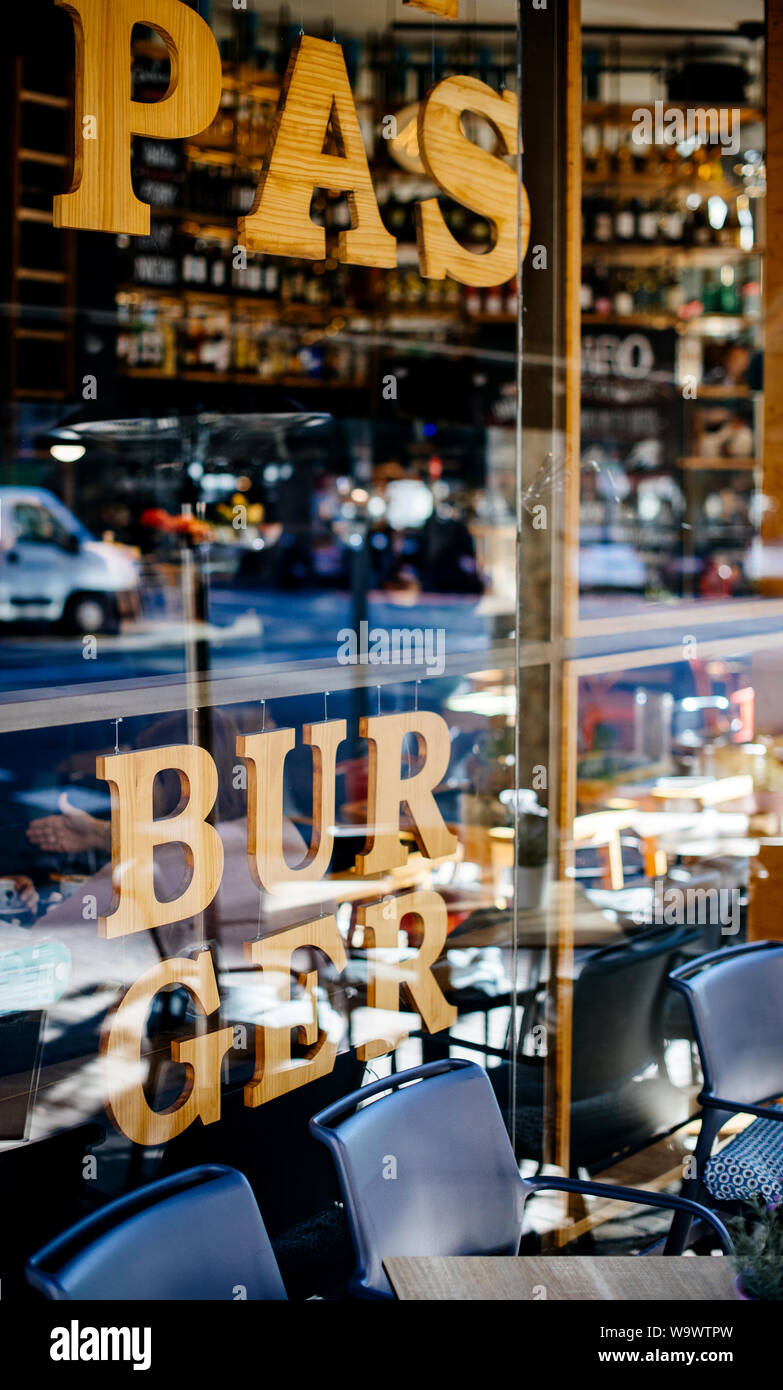 Vintage Burger Bar Sign High Resolution Stock Photography and Images ...