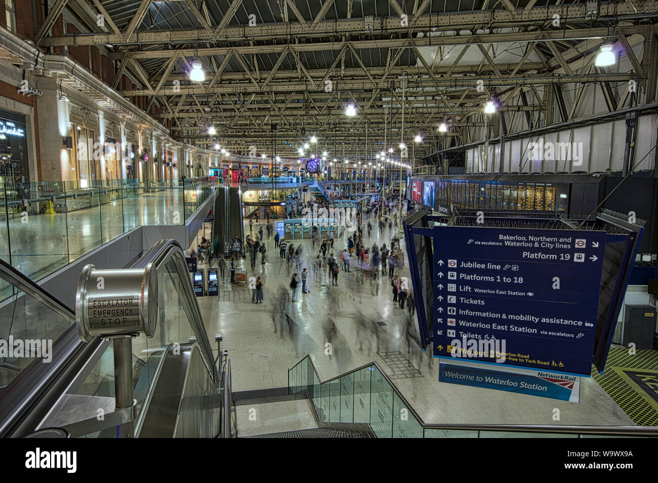 London waterloo railway station, London terminals, England, UK Stock ...