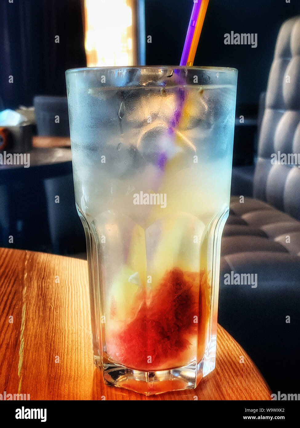 Alcoholic cocktail in glass on the bar Stock Photo - Alamy