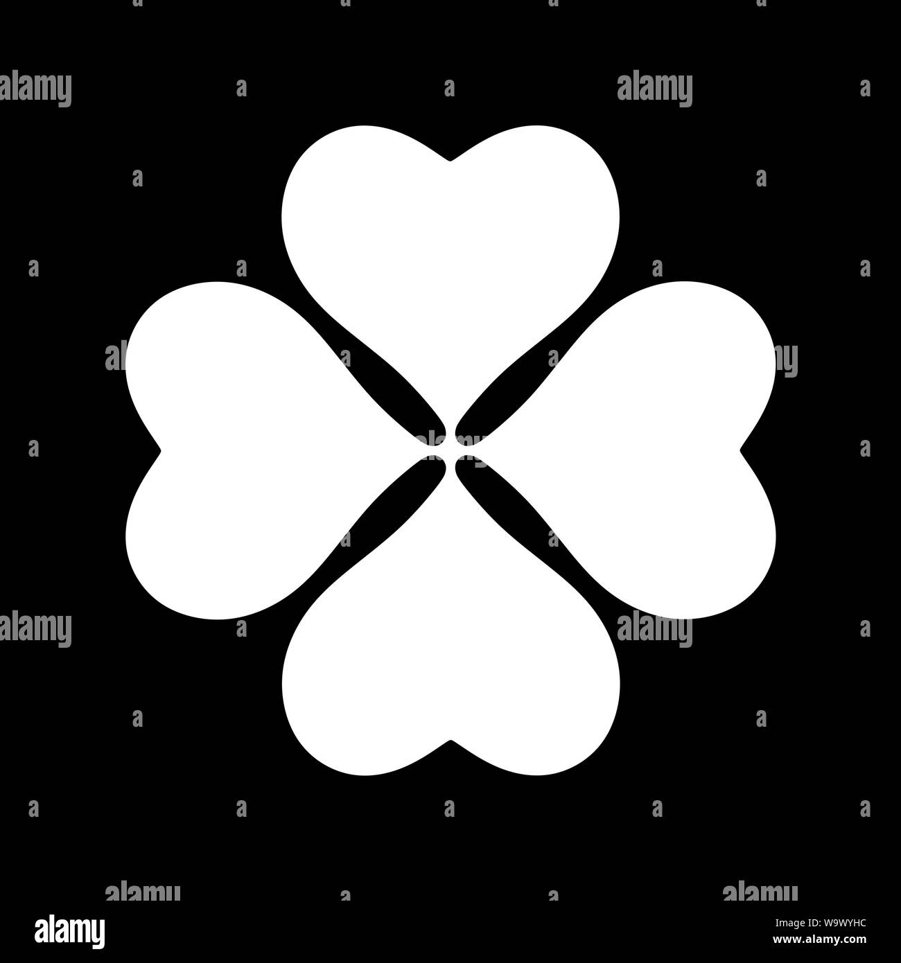 Shape of four leaf clover hi-res stock photography and images - Alamy