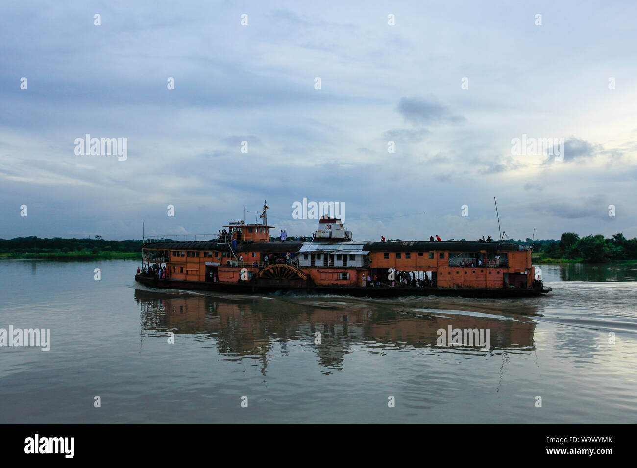 PS Lepcha, an 80 years old paddle steamer on the Sugondha River in ...