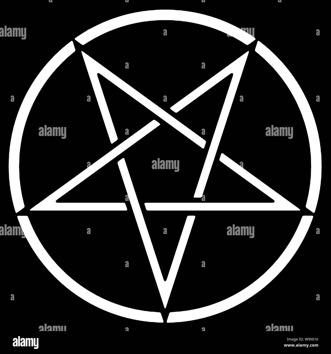 Magic pentagram Black and White Stock Photos & Images - Alamy