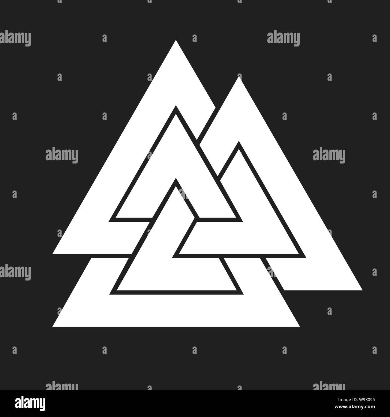 Valknut 2 (grey Stock Photo - Alamy