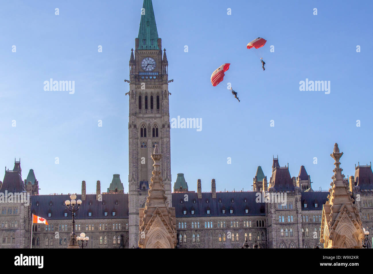 Canadian Flag Parachutes High Resolution Stock Photography and Images ...