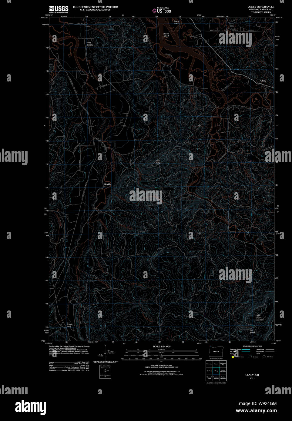 Map of olney hi-res stock photography and images - Alamy