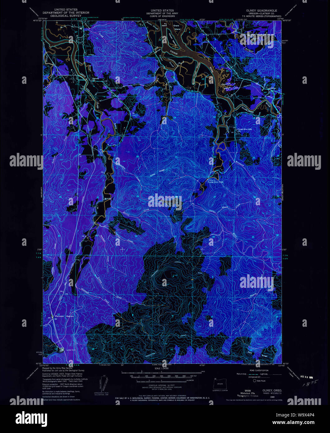 Map of olney hi-res stock photography and images - Alamy