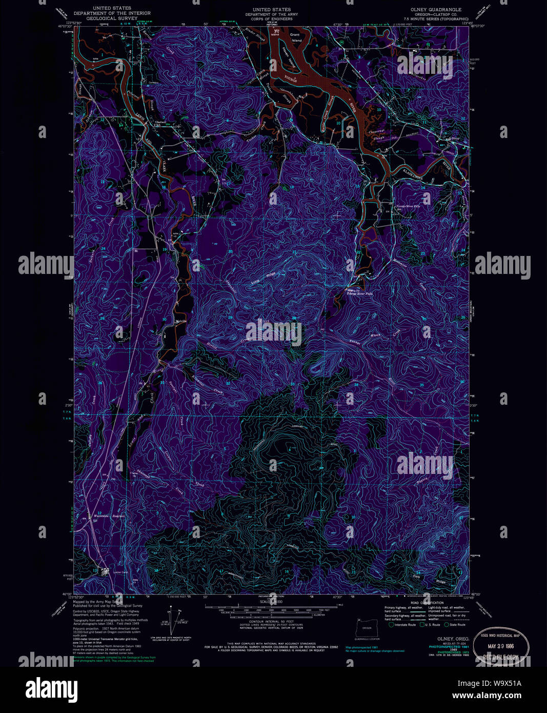 Map of olney hi-res stock photography and images - Alamy
