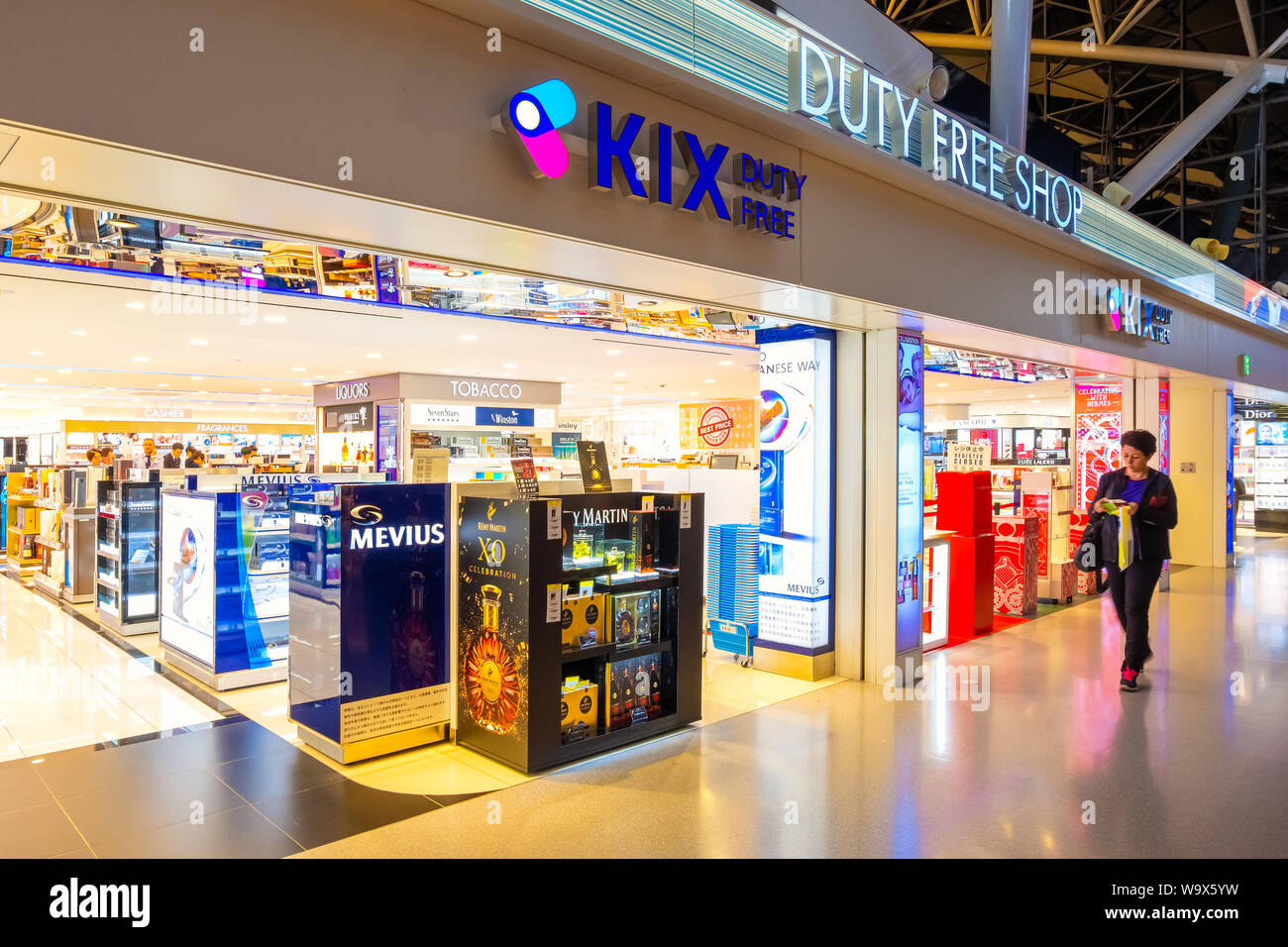 Osaka, Japan - October 29 2018: KIX duty free area in Kansai ...