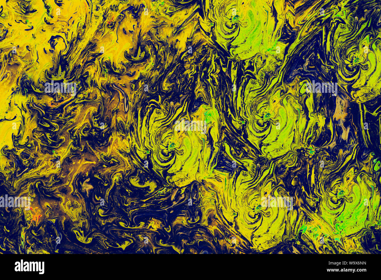 Traditional Ottoman Turkish abstract marbling art patterns as ...
