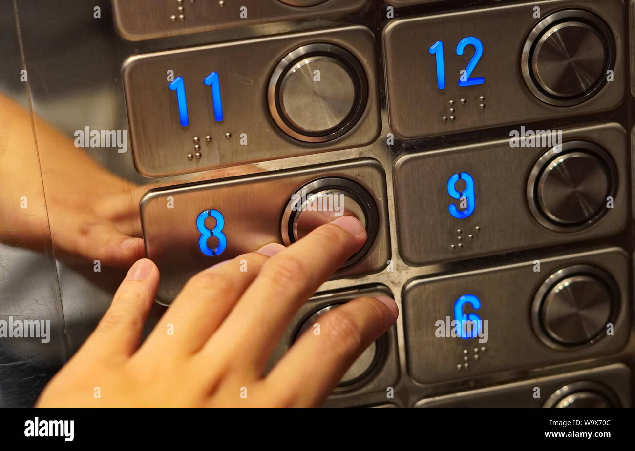 Elevator symbols hi-res stock photography and images - Alamy