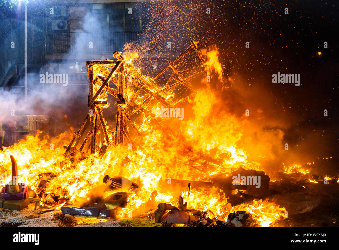 Valencia, Spain - March 19, 2019: End of the Valencian festivities of ...