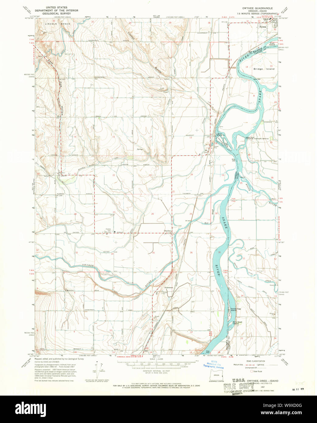 Owyhee map hi-res stock photography and images - Alamy